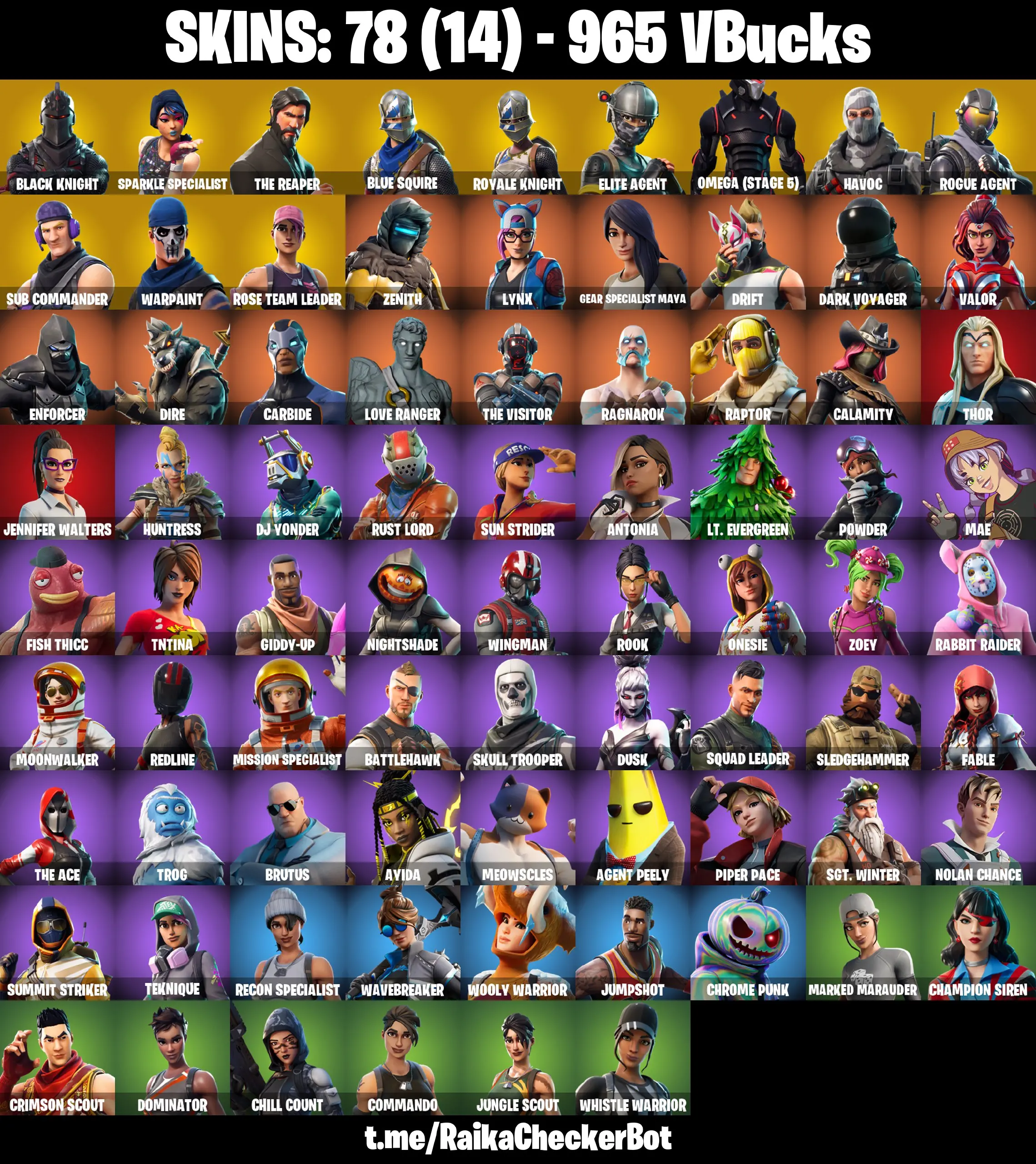 [PC/PSN/XBOX] 30 Skins | Wildcat | Time Brella | Gold Blooded Ace ...