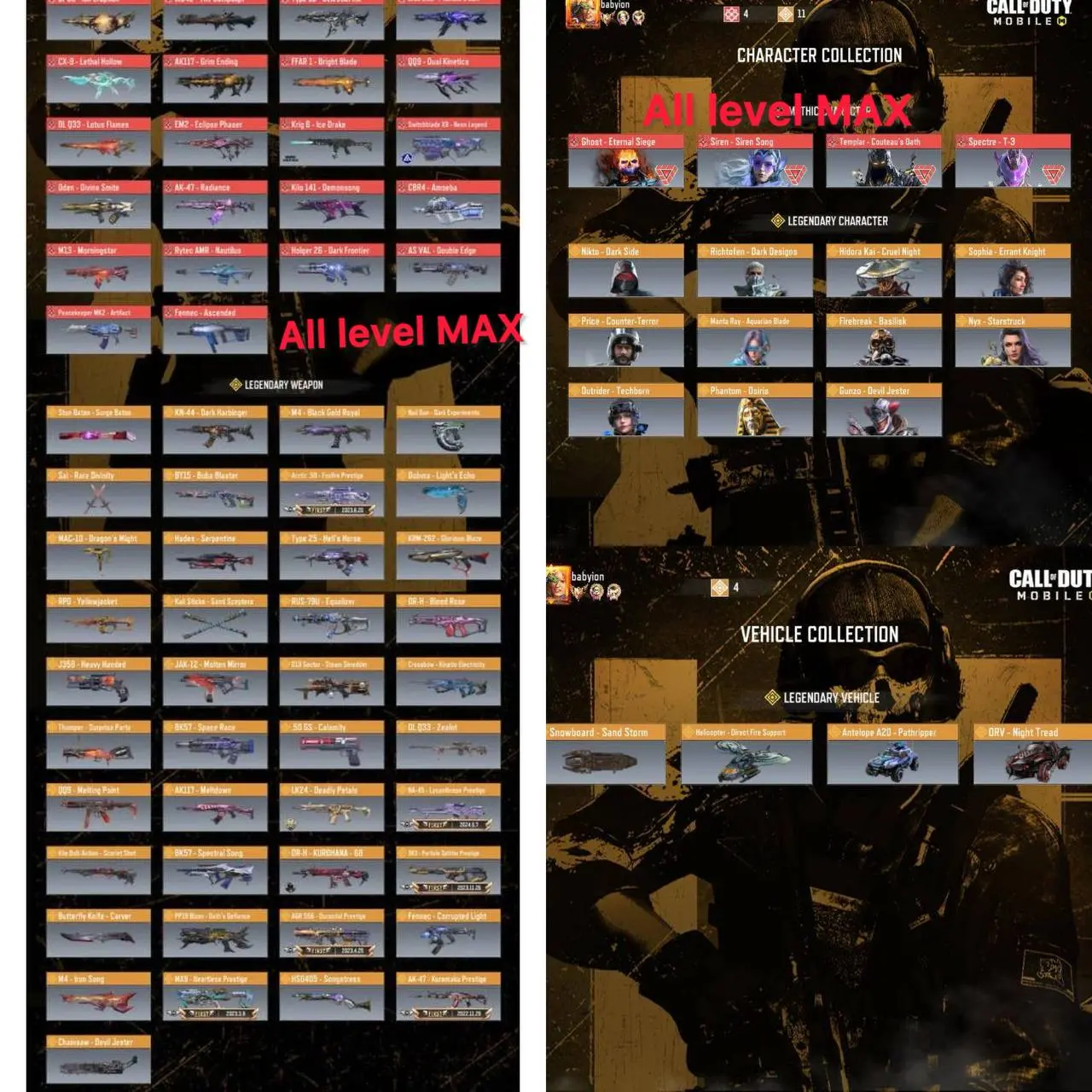 26 Mytic level MAX/57 Legends/link ACTIVISION/UID 7050773731689889793 ...