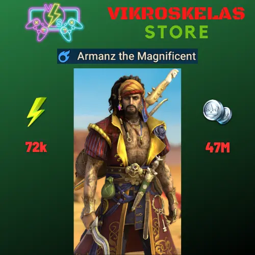 Starter acc with Armanz : 72k energy / 47 mln coins / Sethallia ...