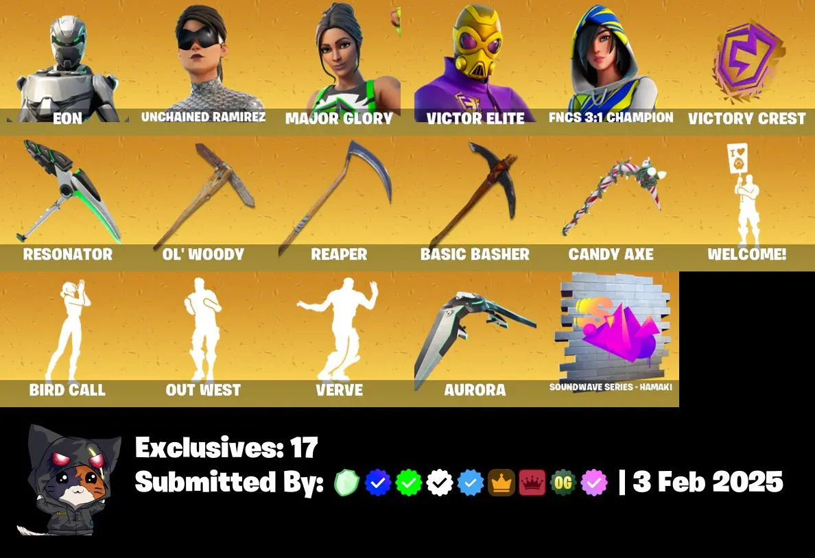 337 skins | Eon | Renegade Raider | Unchained Ramirez | Major Glory - iGV