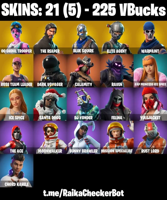 21 SKINS | OG GHOUL TROOPER PINK STYLE | THE REAPER | BLUE SQUIRE ...