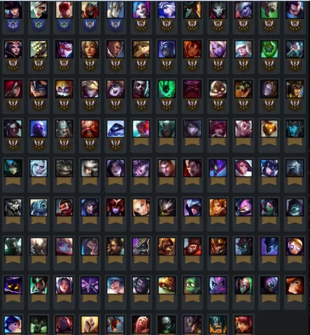 LoL 30 skins 106 characters Europe West 38 Level LDF38 LLO9 - iGV