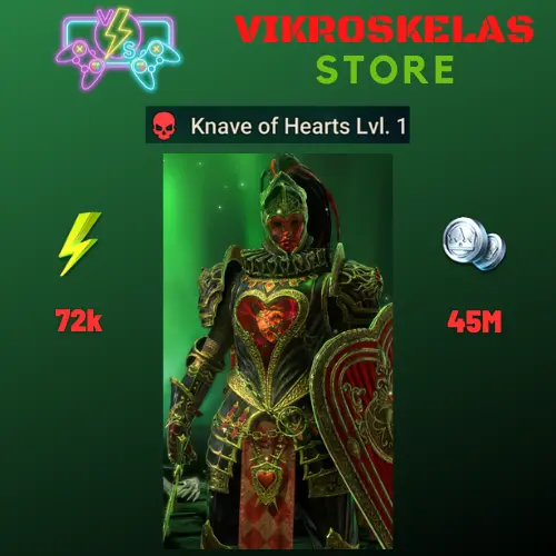 Starter acc with Knave of Hearts : 72k energy / 45 mln coins / Nogdar ...