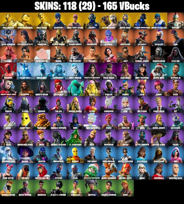 Full-Access | 118 skins | OG STW | Psycho Bandit | Gold Brutus | Gold ...