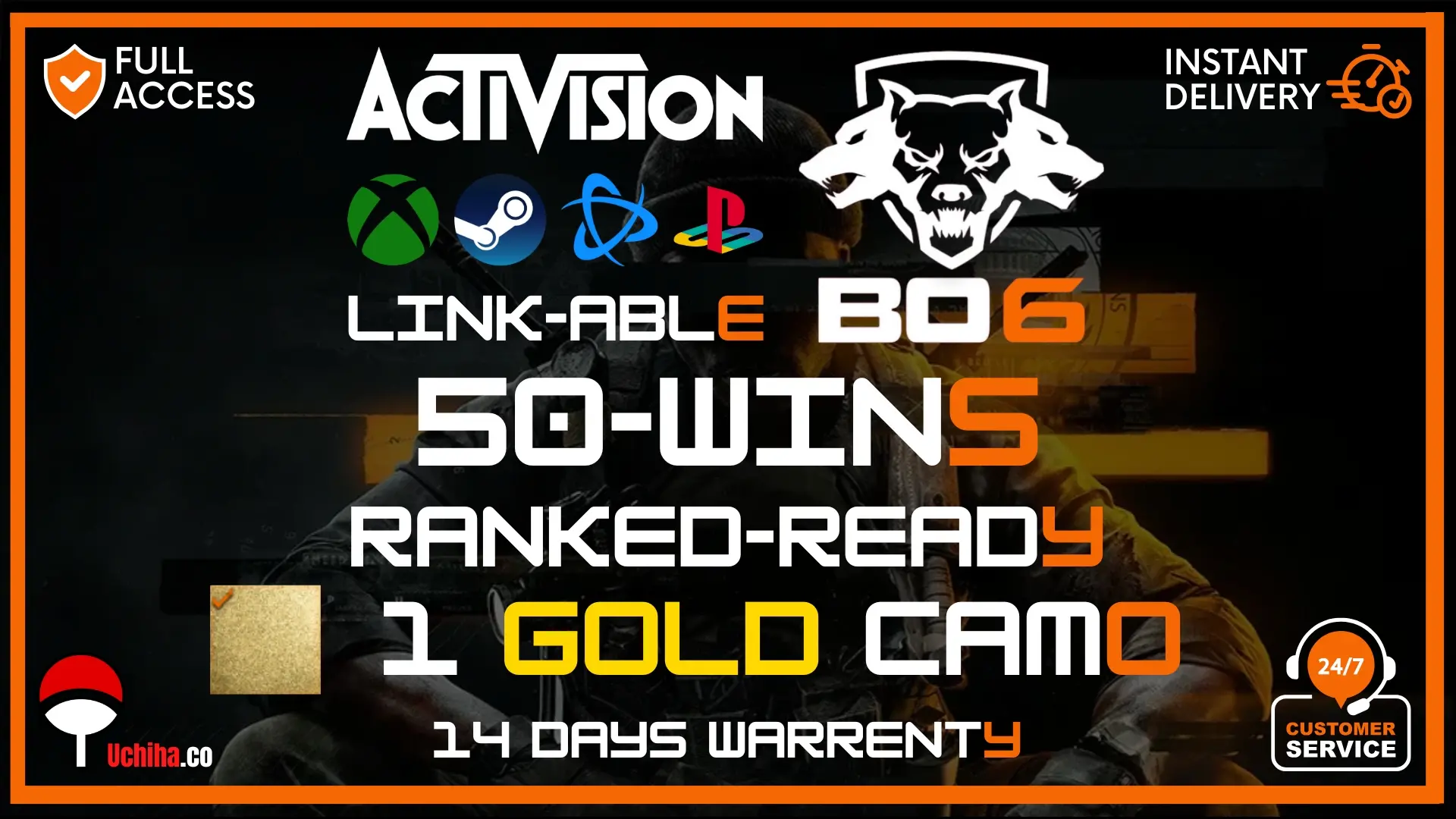 [ BO6 - Ranked Ready - 50 Wins ] 1 GOLD CAMO | Handmade ( NOT BOTTED ...
