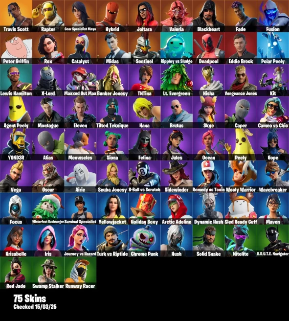 [PC/PSN/XBOX] 75 Skins | Travis Scott | Hot Marat | Heartspan | Solid ...