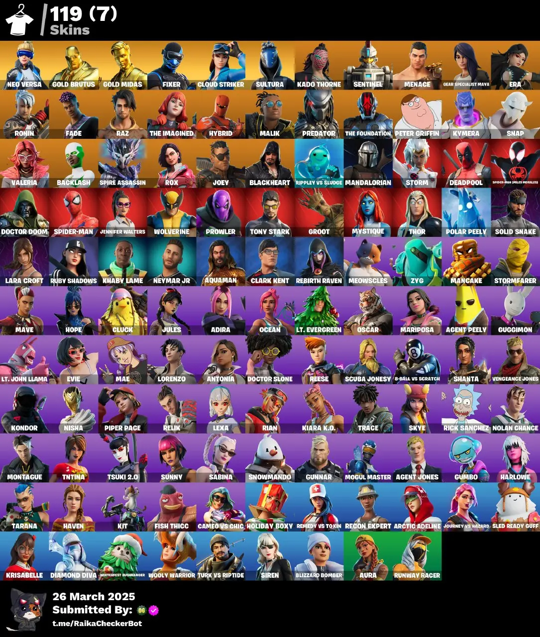 (Only PC) 119 Skins / Full Access / Backlash / Mogul Master ...