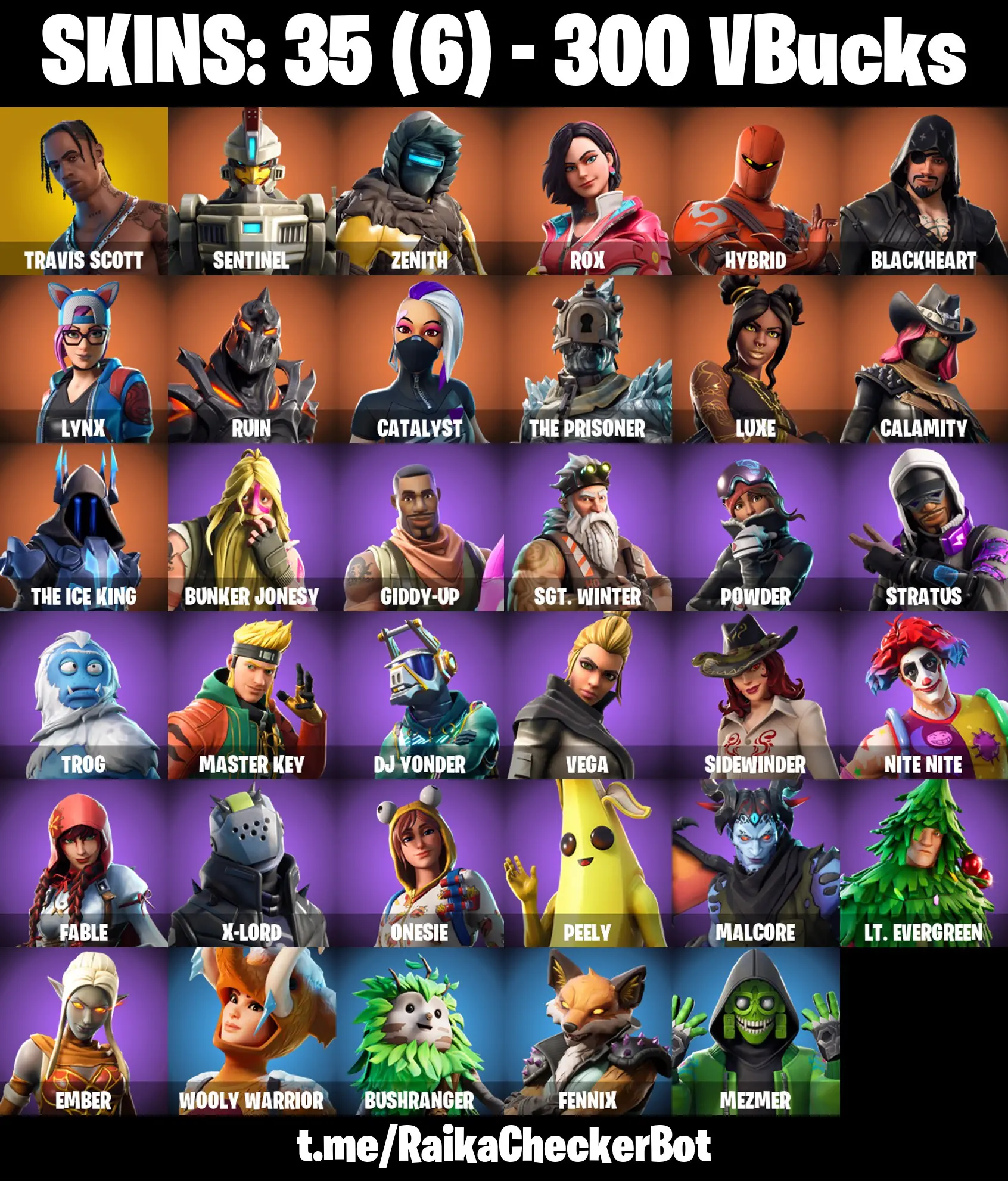 [PC/PSN/XBOX] 35 skins | Travis Scott | The Prisoner | Calamity ...