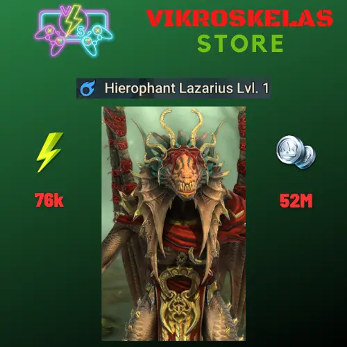 Starter with Mythical - Lazarius : 76k energy / 52 mln coins / Ragash ...