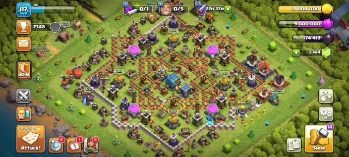 Th 12 / LeveL 117 / Gems 1144 / Heroes (37 42 20 12) / CN 1500 / code ...
