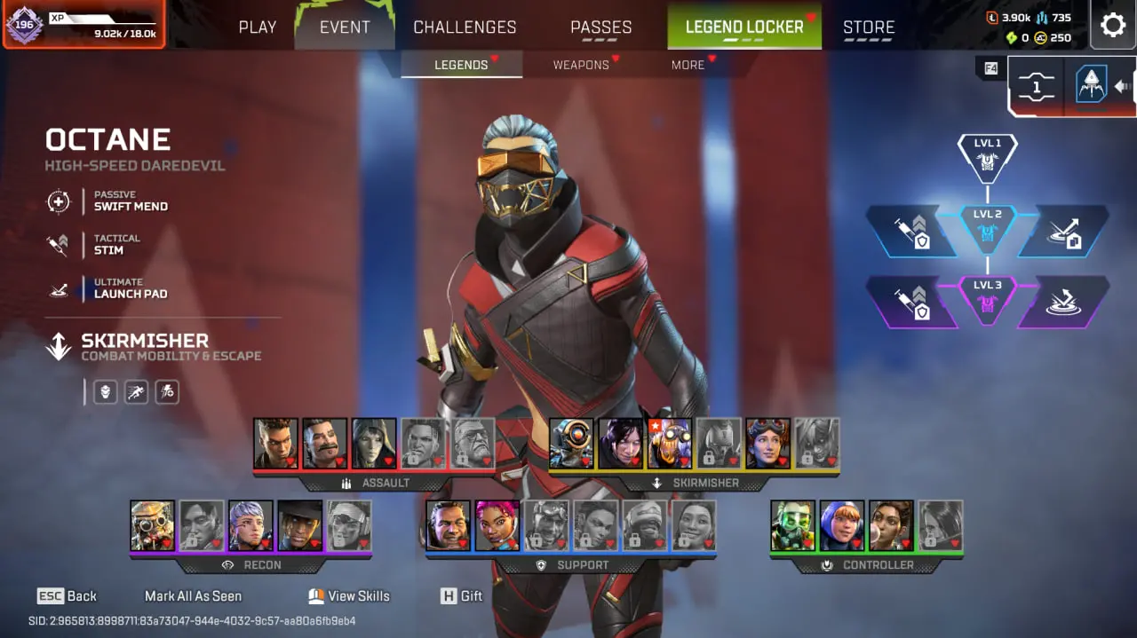 Apex Legends.22 Legendary.75 Apex coins.Fast Fashion.N0207 - iGV