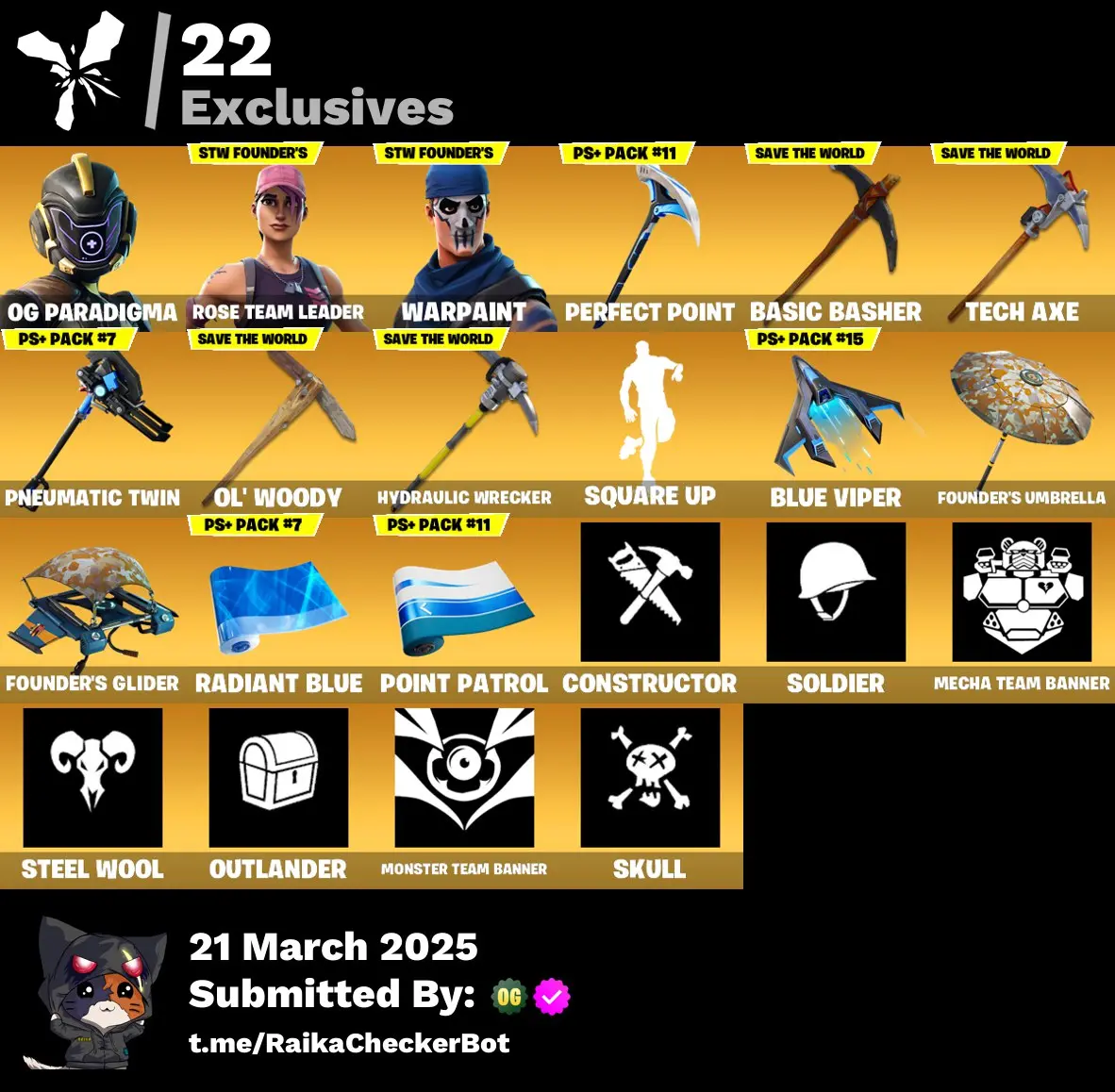 [PC/PSN/XBOX][Instant change mail] 29 skins OG DELUXE OG Paradigma ...