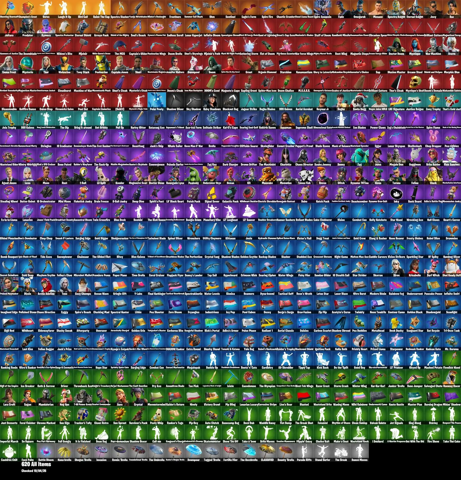 [PC/PSN/XBOX] 90 Skins | Champion's Crest | Shooting Starstaff | Verve ...
