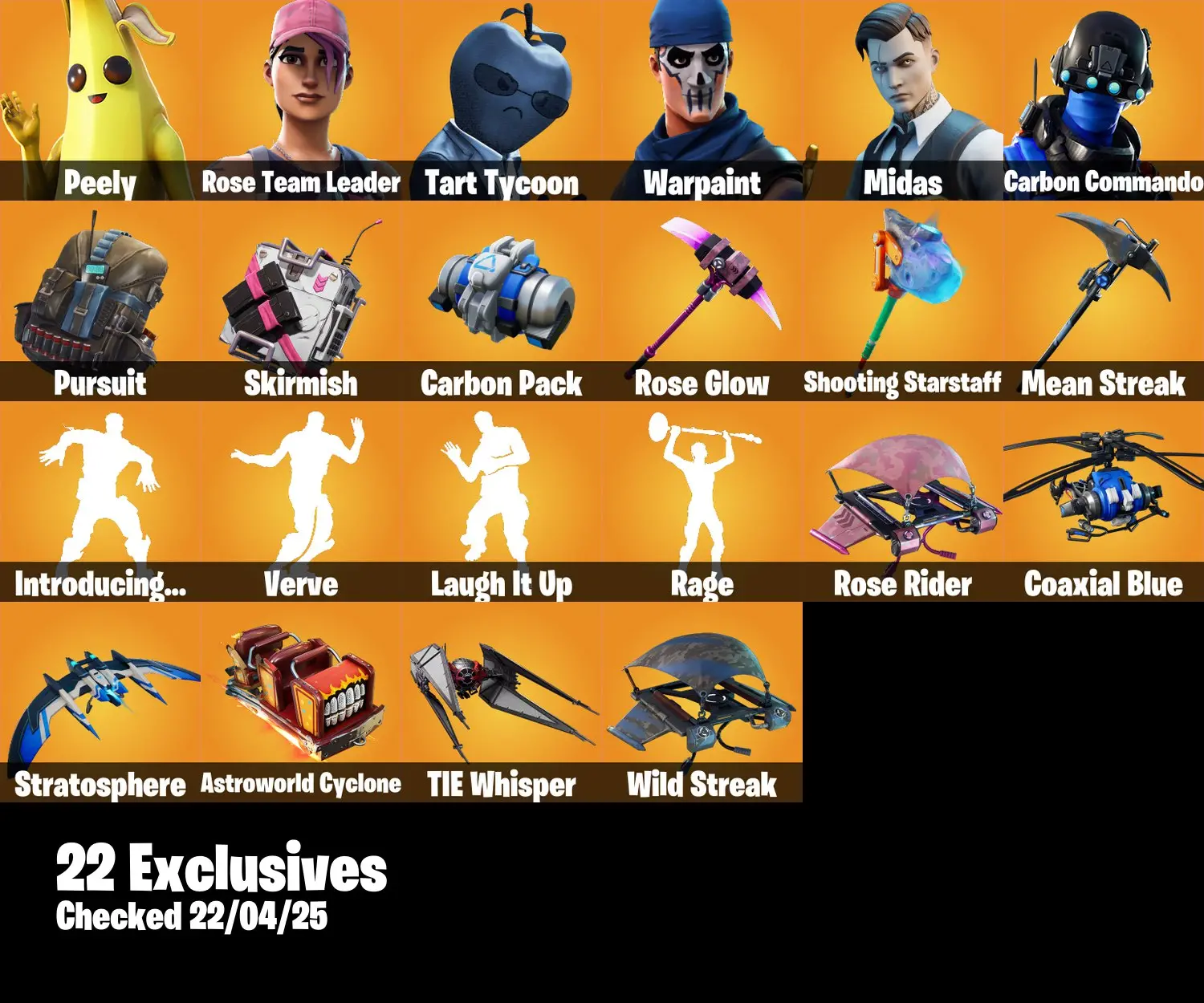 (PC/XBOX) 175 VB) 76 SKINS / GOLD MIDAS / GOLD MEOWSCLES / GOLD BRUTUS ...