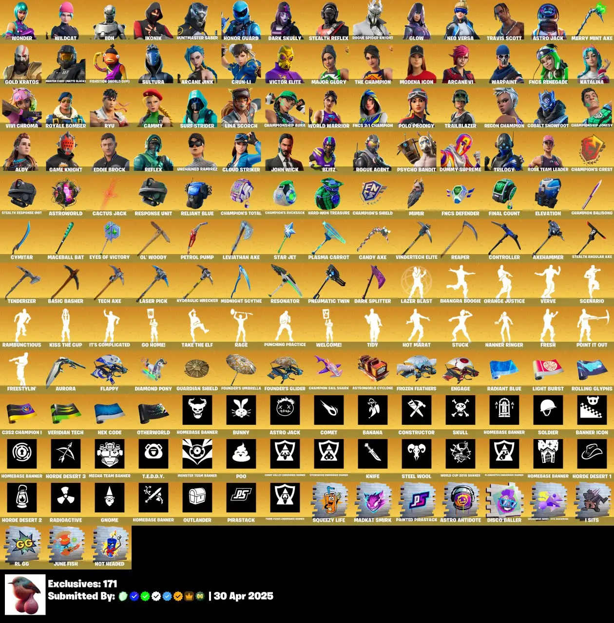 [PC] FULL 1164 skins | OG STW | Wonder | Wildcat | Eon | IKONIK | Huntmaster Saber | Honor Guard ...