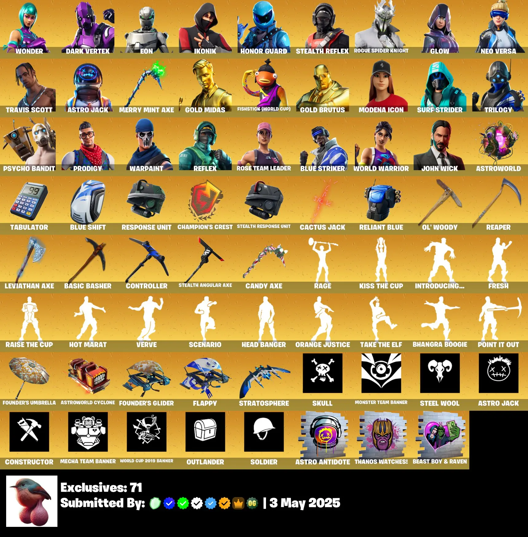 [PC] FULL 326 skins | OG STW | Wonder | Dark Vertex | Eon | IKONIK ...