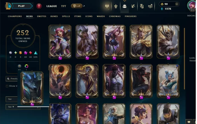 EMAIL AND PASSWORD ARE CHANGEABLE 252 SKINS 16 PRESTIGE ALL CHAMPIONS ...