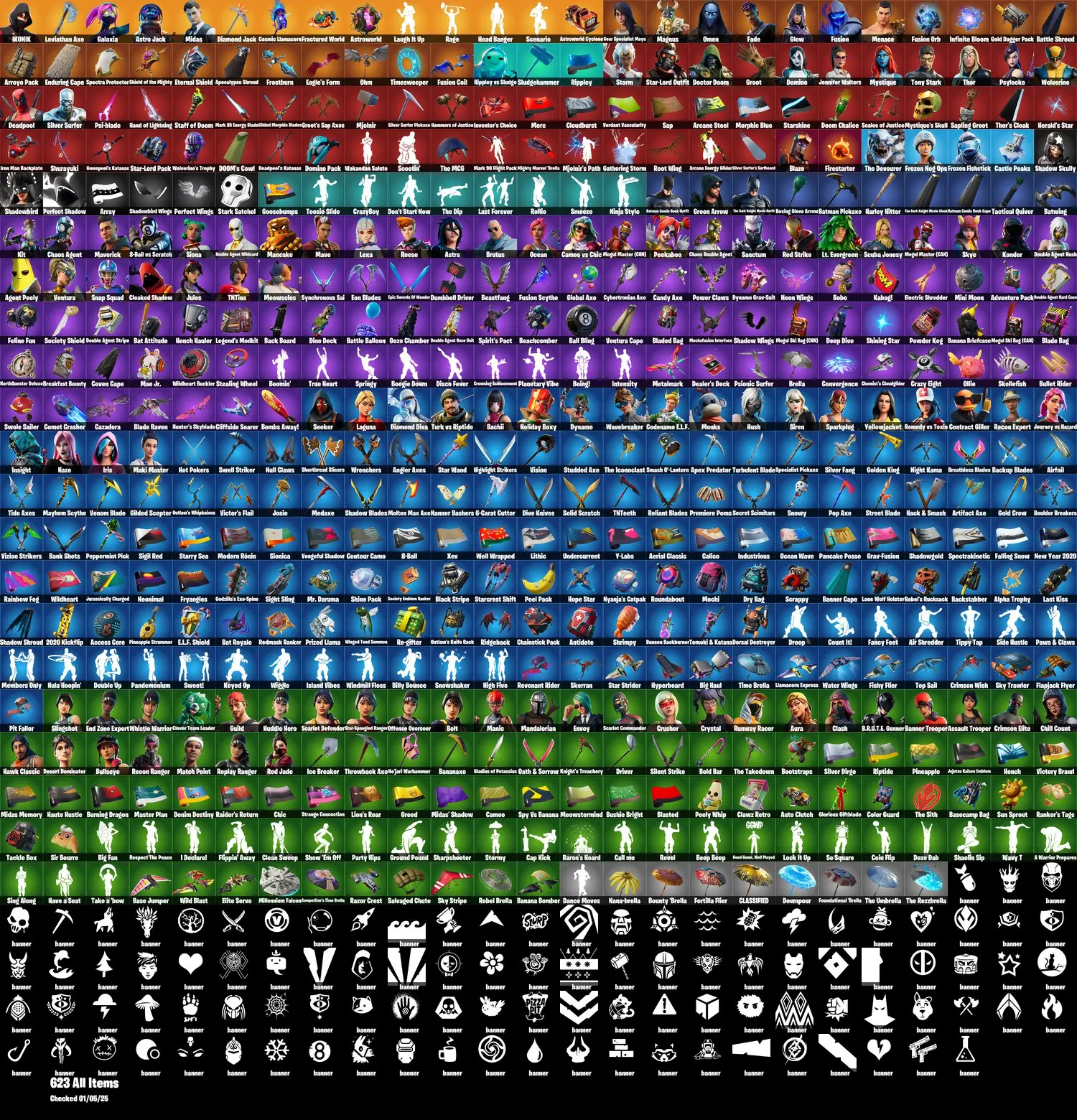 [PC] 120 Skins | IKONIK | Leviathan Axe | Galaxia | Astro Jack | Midas ...