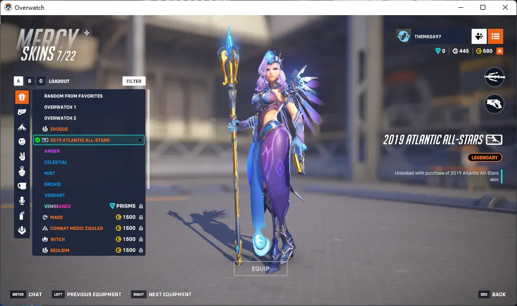 5 Gold Weapons / MERCY / 2019 ALTLANTIC ALL-STARS / Full Mail Access ...