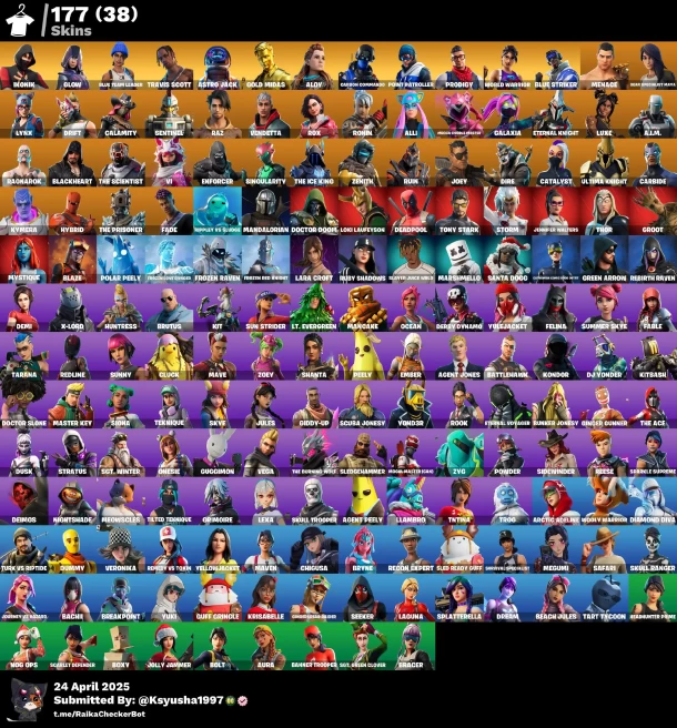 【PC + OTHER】 177 SKINS IKONIK | TRAVIS SCOTT | GLOW | BLUE TEAM LEADER ...