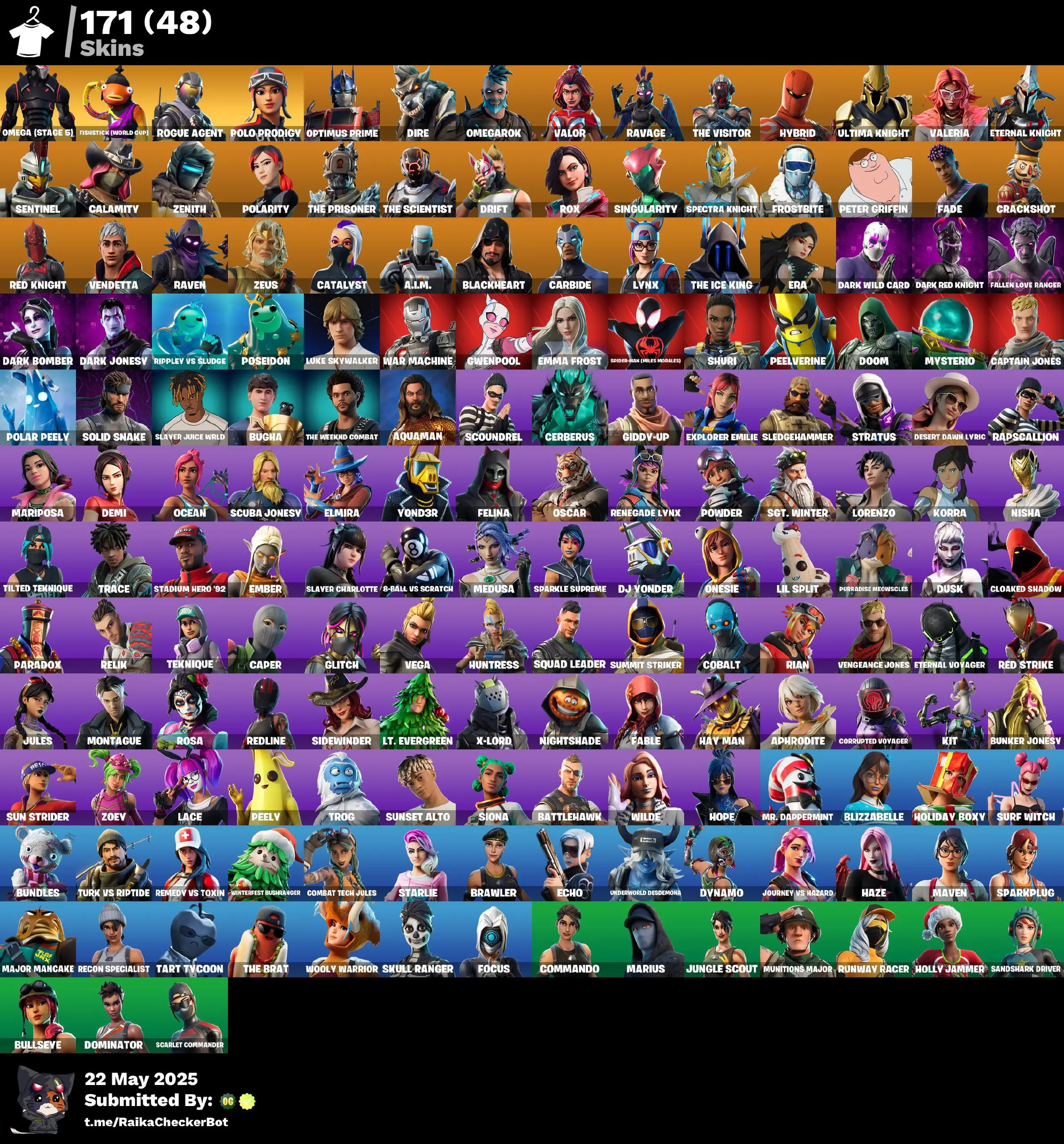 171 Skins / Polo Prodigy / Scoundrel / Stadium Hero '92 / Rapscallion ...