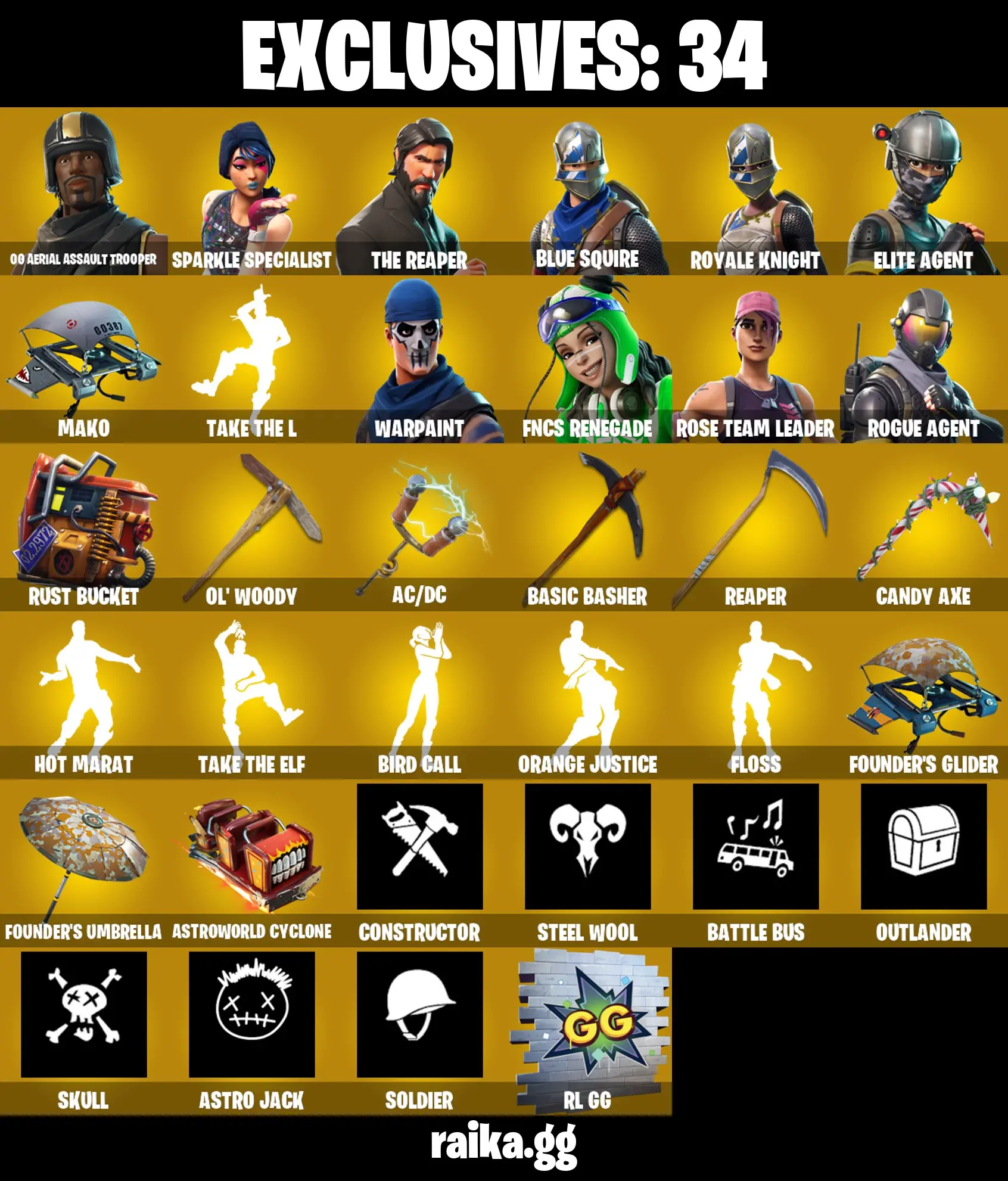 FULL ACCESS | OG AERIAL ASSAULT TROOPER BLACK & GOLD STYLE | SPARKLE SPECIALIST | REAPER | BLUE ...