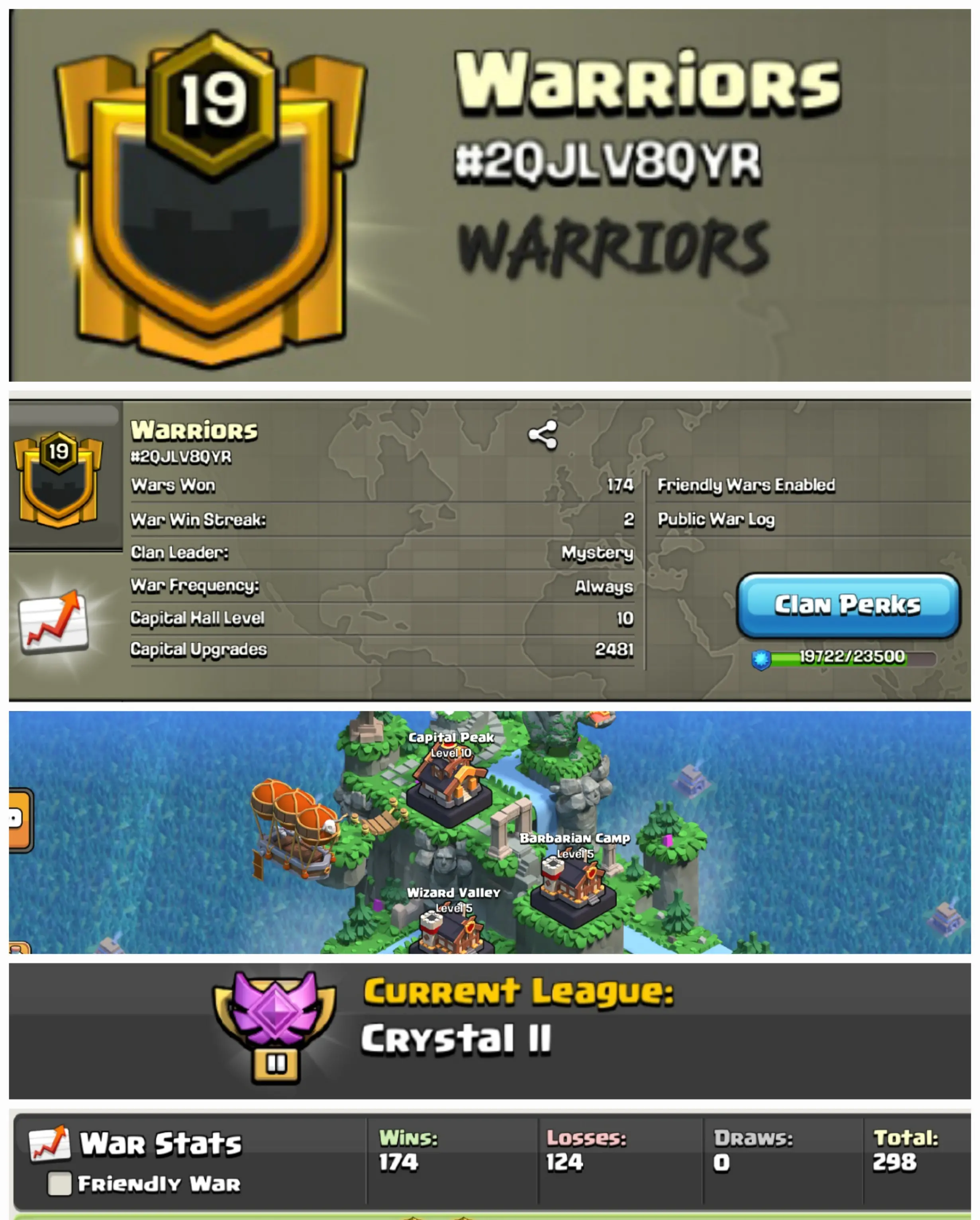 Warriors !! LEVEL 19 ( ALMOST 20 ) !! CAPITAL PEAK 10 ( ALMOST MAX ...