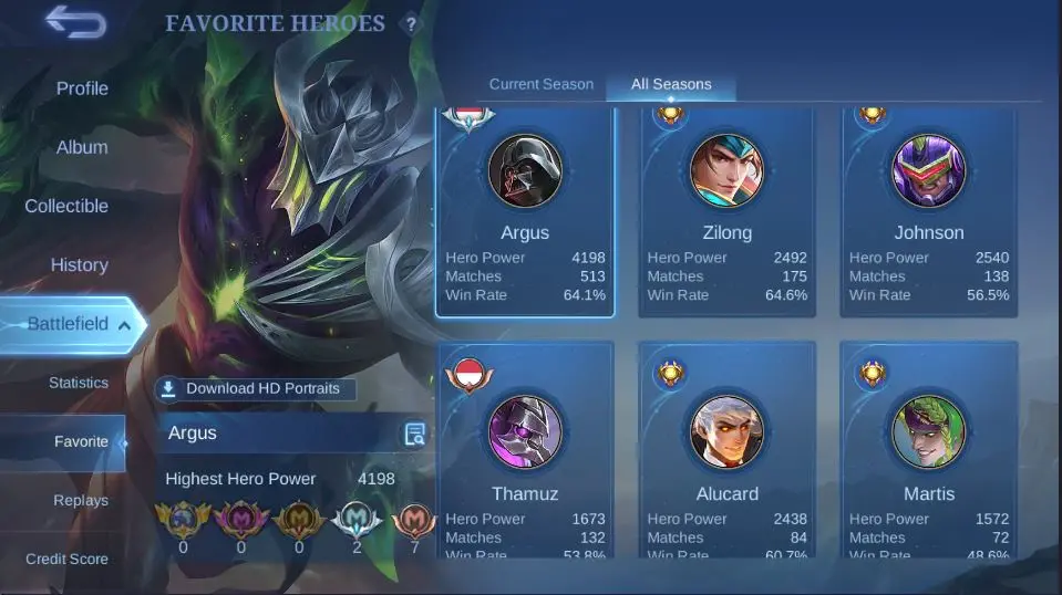 Hero 77 Skin 173| Iritel Ducati, Argus SW, 7 EPIC(Karrie,Freya,Harley ...