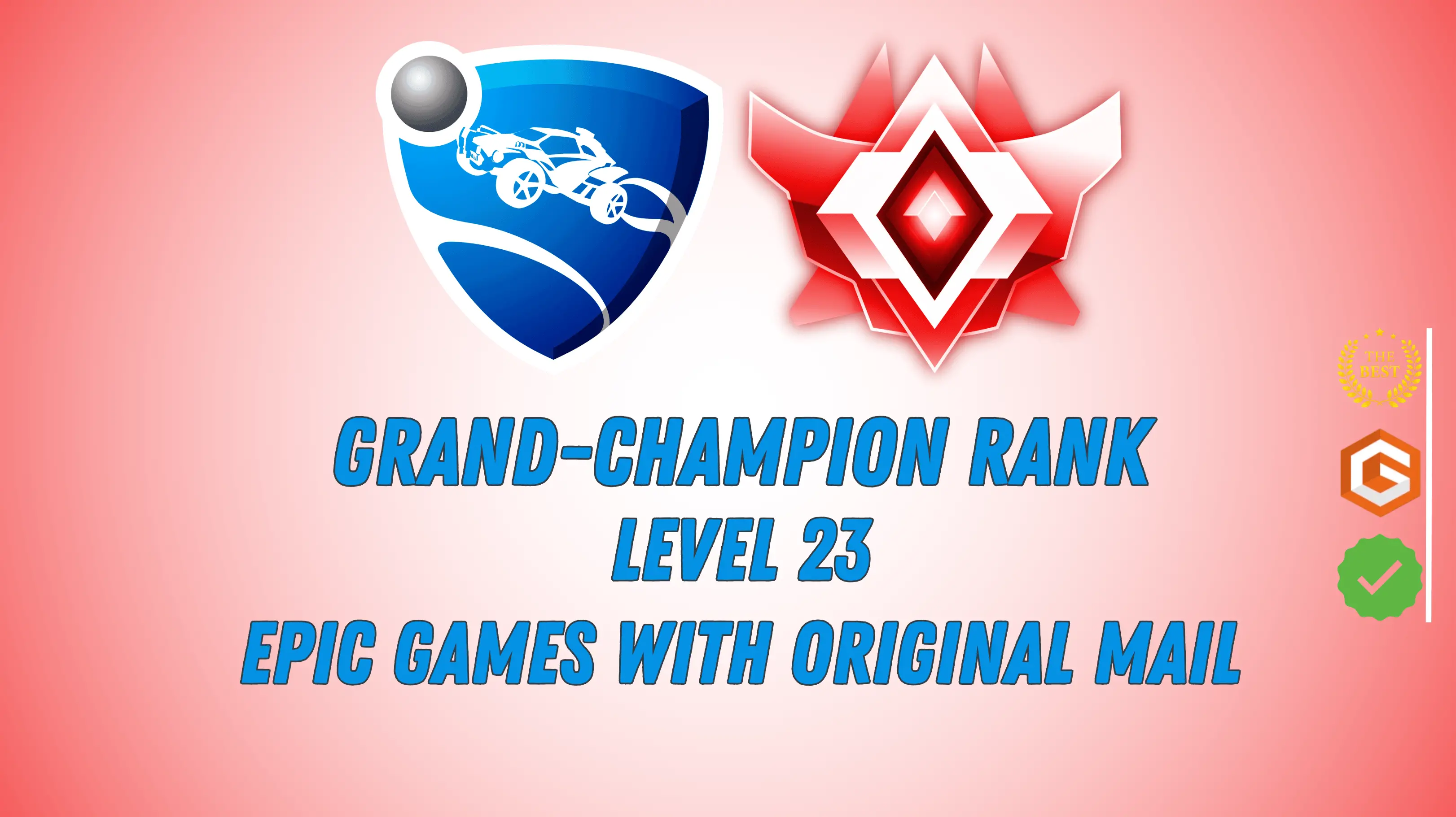 Rocket League Smurf Account | Grand Champion Rank | 2vs2 | LvL 23 ...