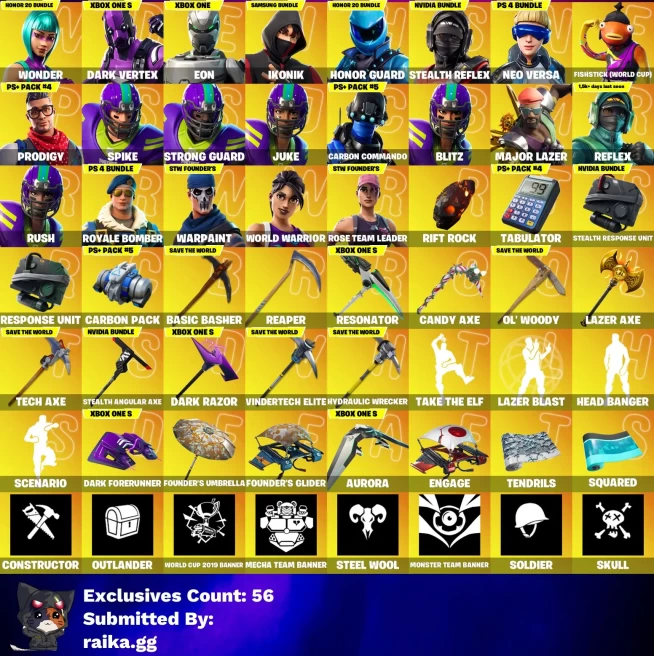 285 SKINS | OG STW | WONDER | DARK VERTEX | EON | IKONIK | HONOR GUARD ...