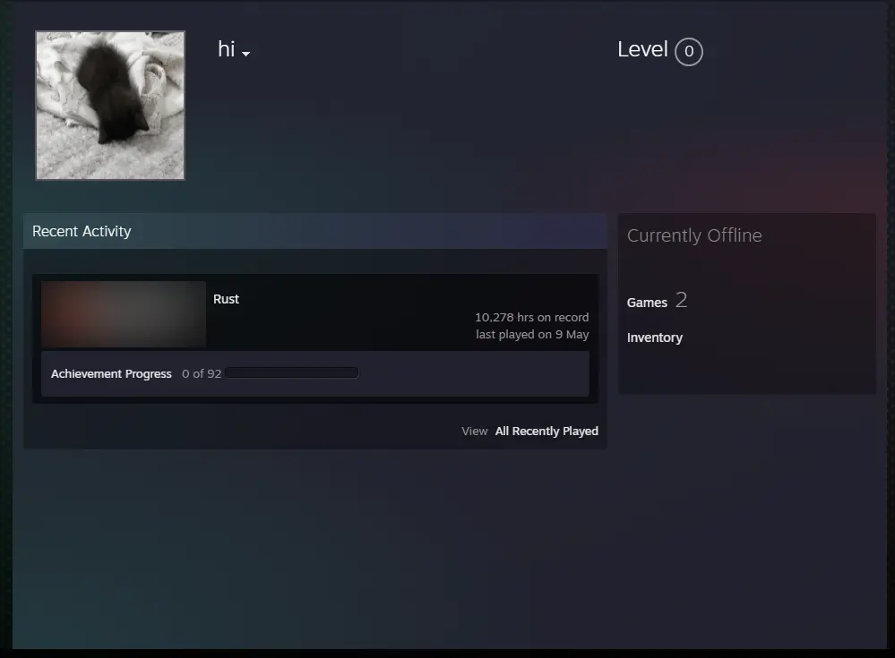 10581 hours Rust account | 61 Twitch Drops | Full access | No 5$ limit ...