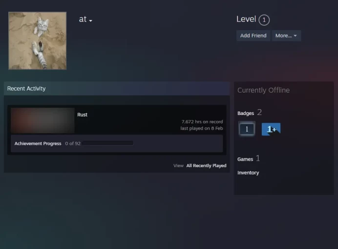 7673 hours Rust account | 61 Twitch Drops | Full access | No 5$ limit | Region Free | Instant ...