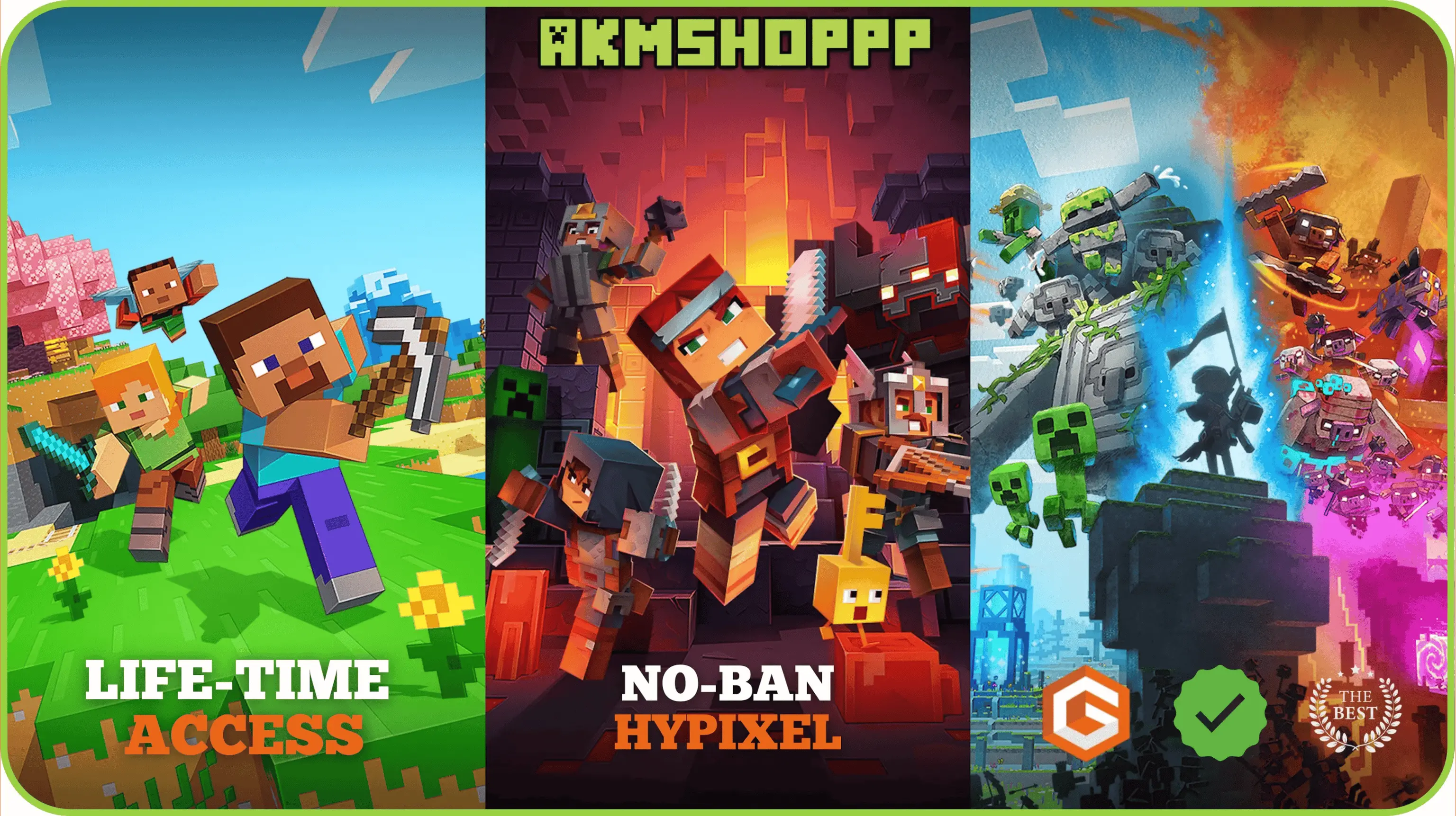 [Minecraft] Java & Bedrock + Dungeons + Legends Edition |Officially Purchased License|Clean ...