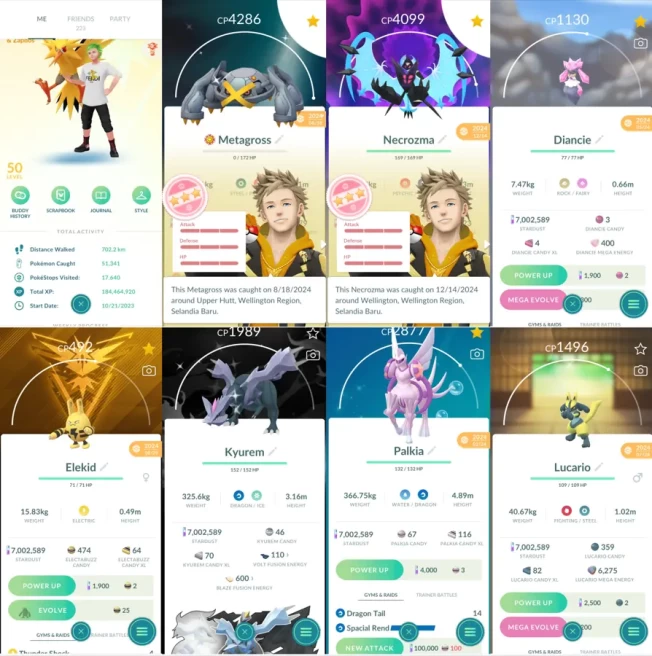 1686 LV50 Dawn Wings Necrozma100 Shundo Zapdos Shundo Metagross Shiny ...