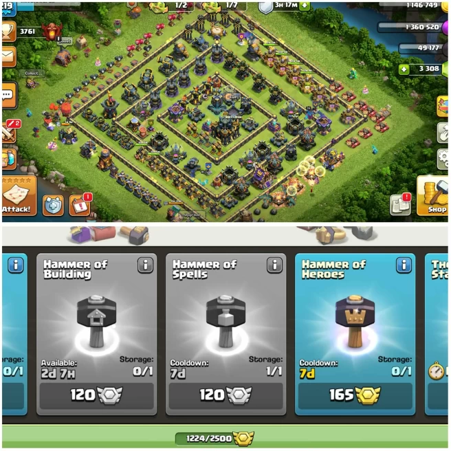 [325 Full Max Wall]|Th17 Max Defence|Heros:100-100-76-75-50|7 Epic ...