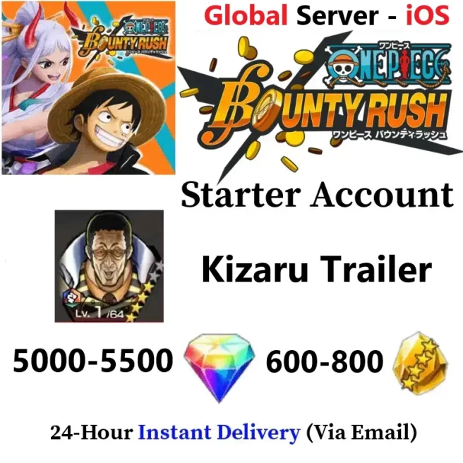 [Global - iOS] EX Kizaru Trailer + 5000-5500 Rainbow Diamonds + 600-800 Gold Fragments - iGV