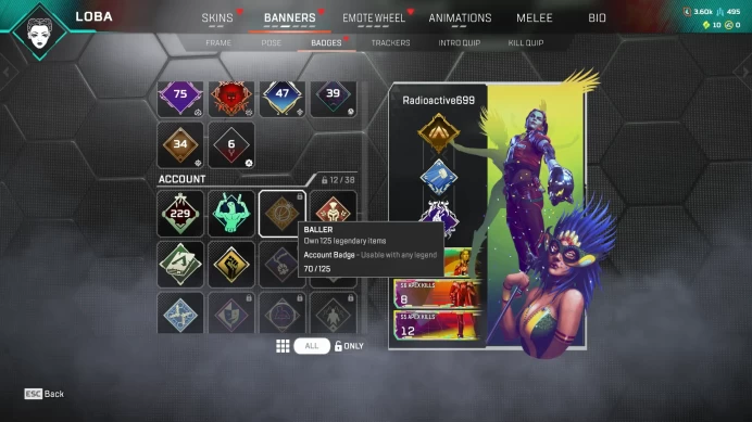 Apex Legends/ 229 lvl/ 70 Legendary/The Bouncer/Zka541 - iGV