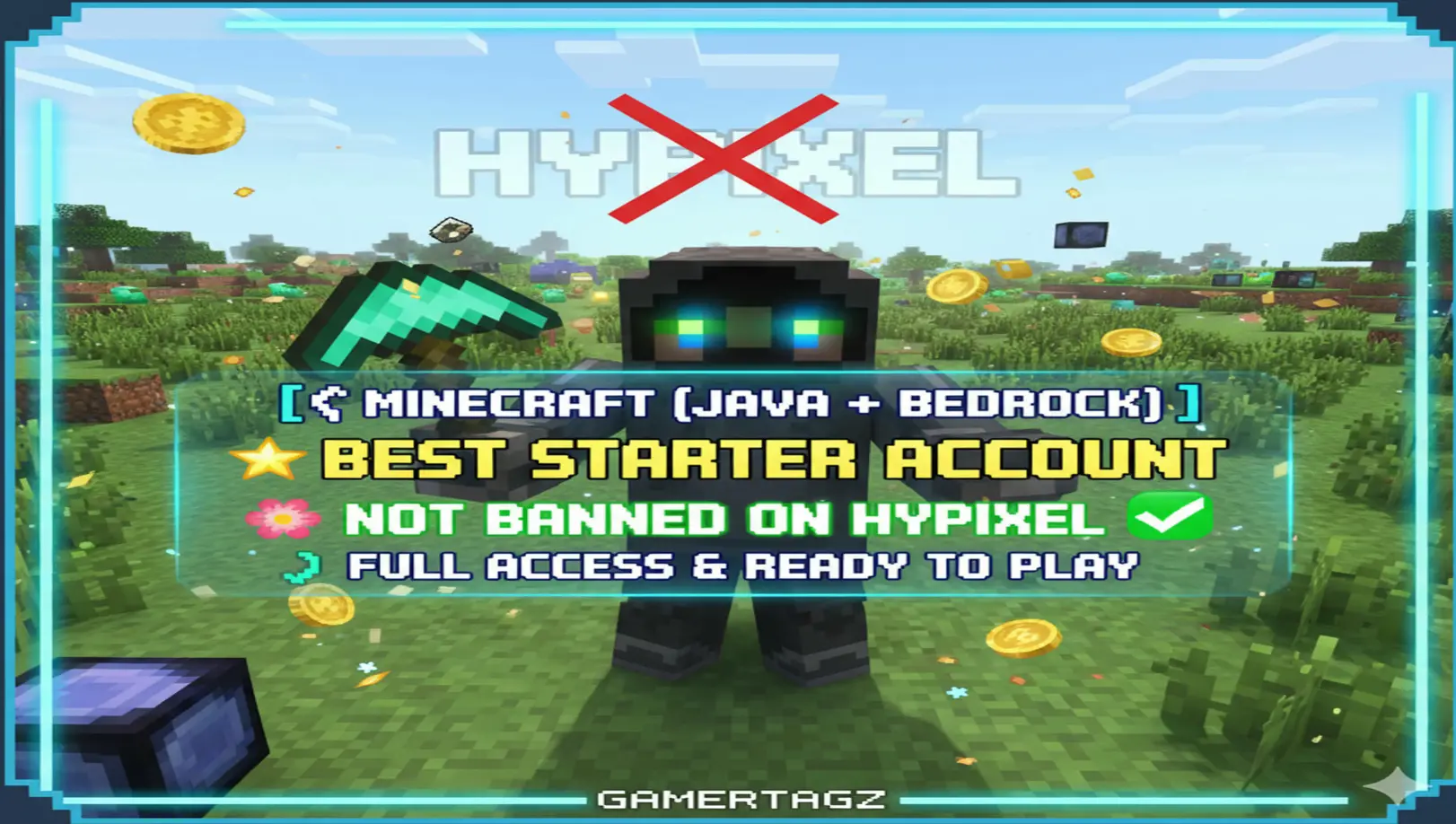 #3yogp1 I Minecraft I Java + Bedrock I Best Starter Account I Not Banned on Hypixel I Fresh ...