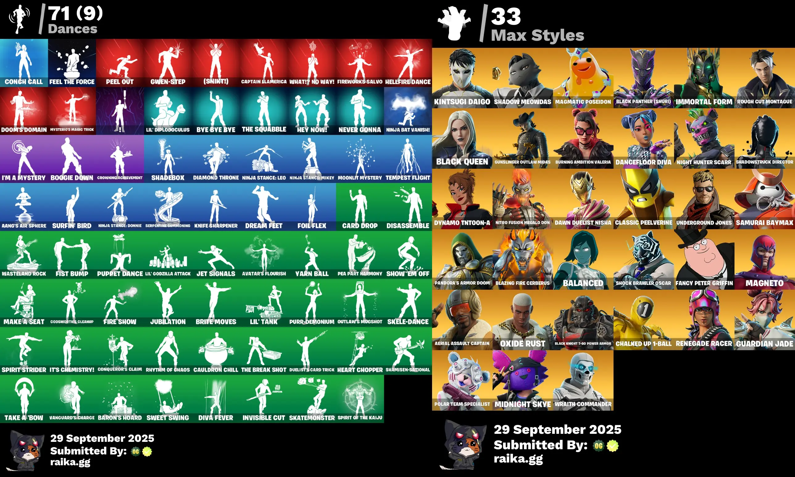 200$ Spent [PC/PSN] 78 skins | Raven | Immortal Form | Burning Ambition ...