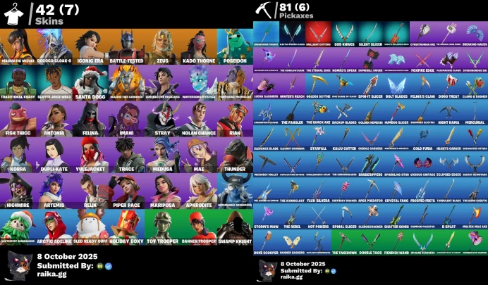 [PC/PSN] 42 skins | Magmatic Mizuki | Rococo Cloak-o | Iconic Era ...