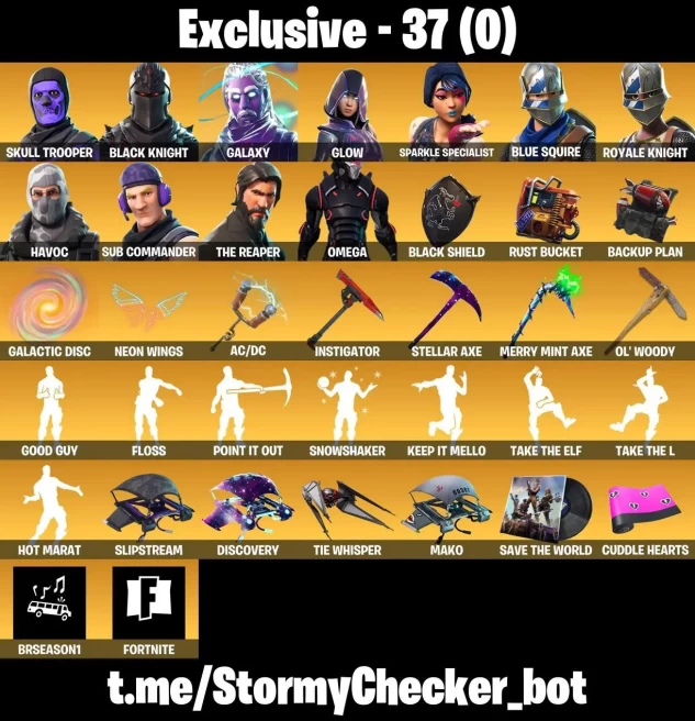 [PC/XBL/PSN] | 113 Skins | OG Skull Trooper | Black Knight | Galaxy ...