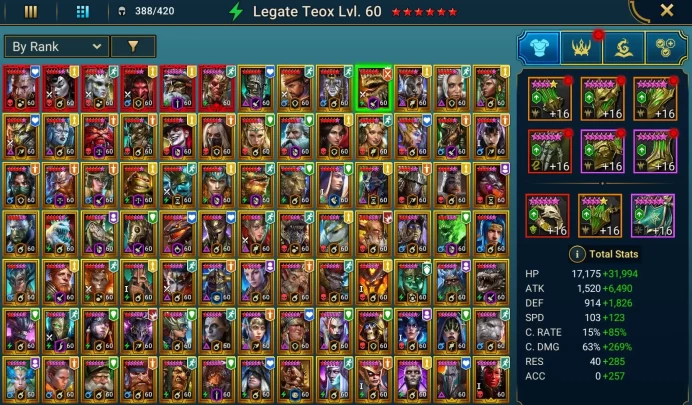 Endgame Raid Account – 150+ Legendaries & Mythics | 13K Gems | 390M ...