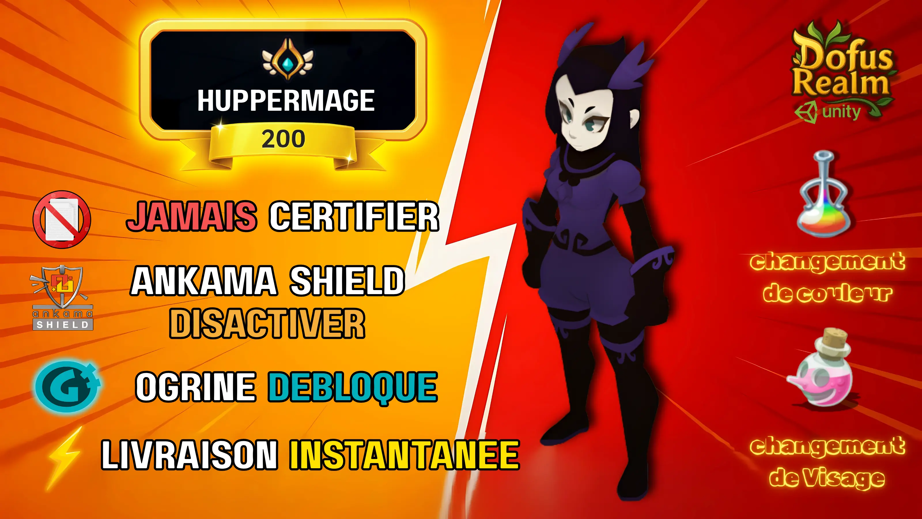 Huppermage Niveau 200 Rafal • Jamais Certifié • Ultra Sécurisé - iGV