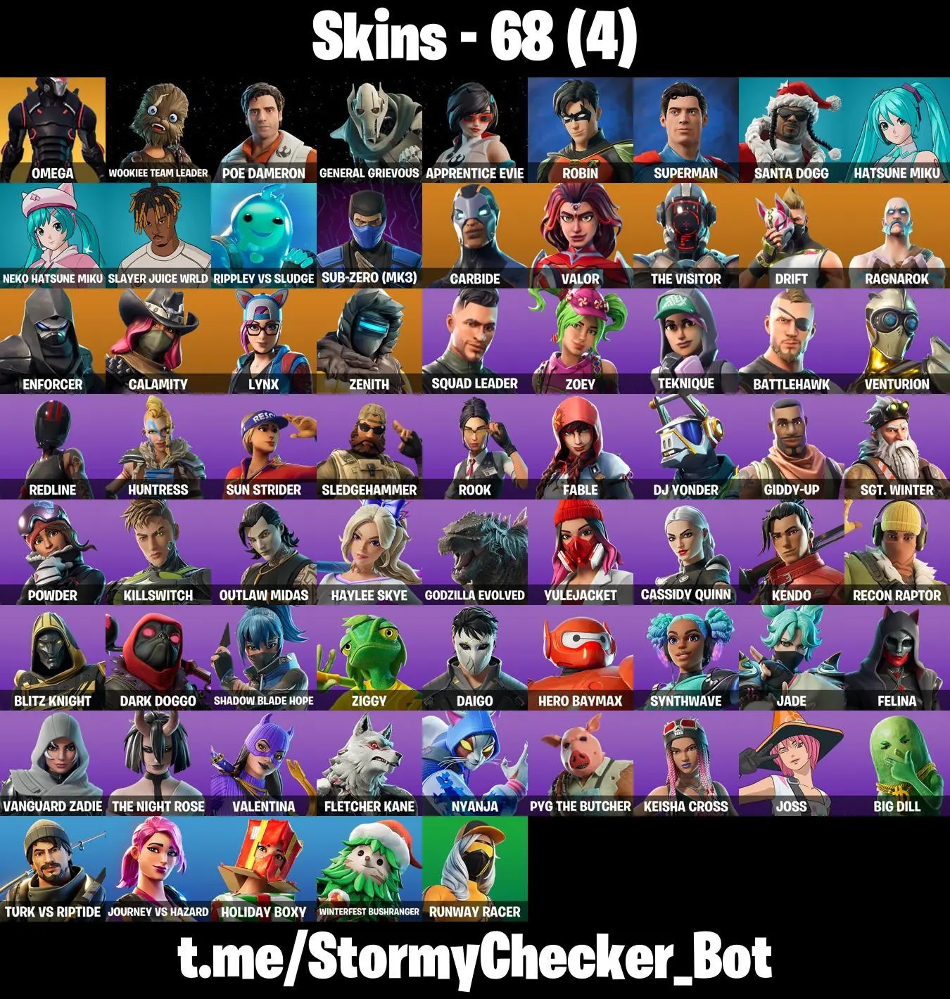 68 Skins | Omega (Lights) | Santa Dogg | Killswitch | Outlaw Midas ...