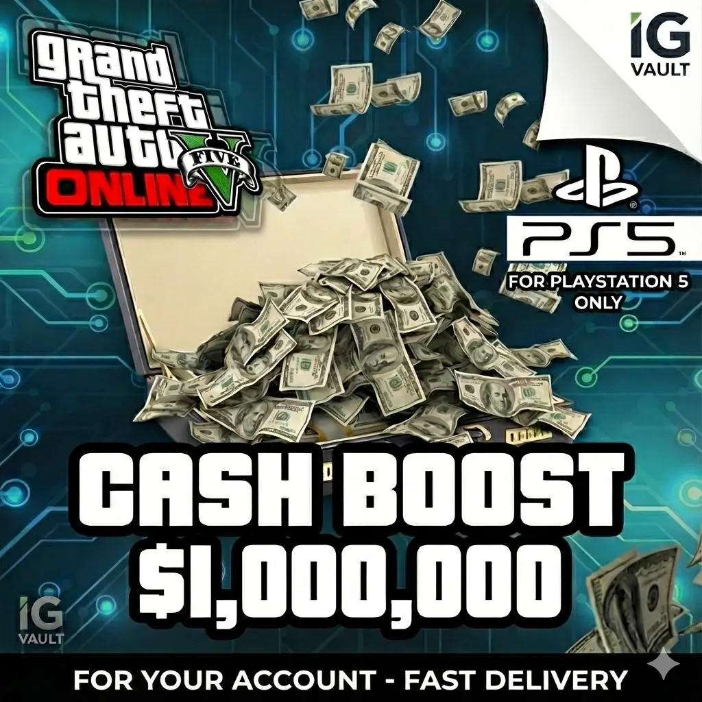 GTA V Online PS5 | $1,000,000 Cash Boost | Fast & Safe Recovery | Fast ...
