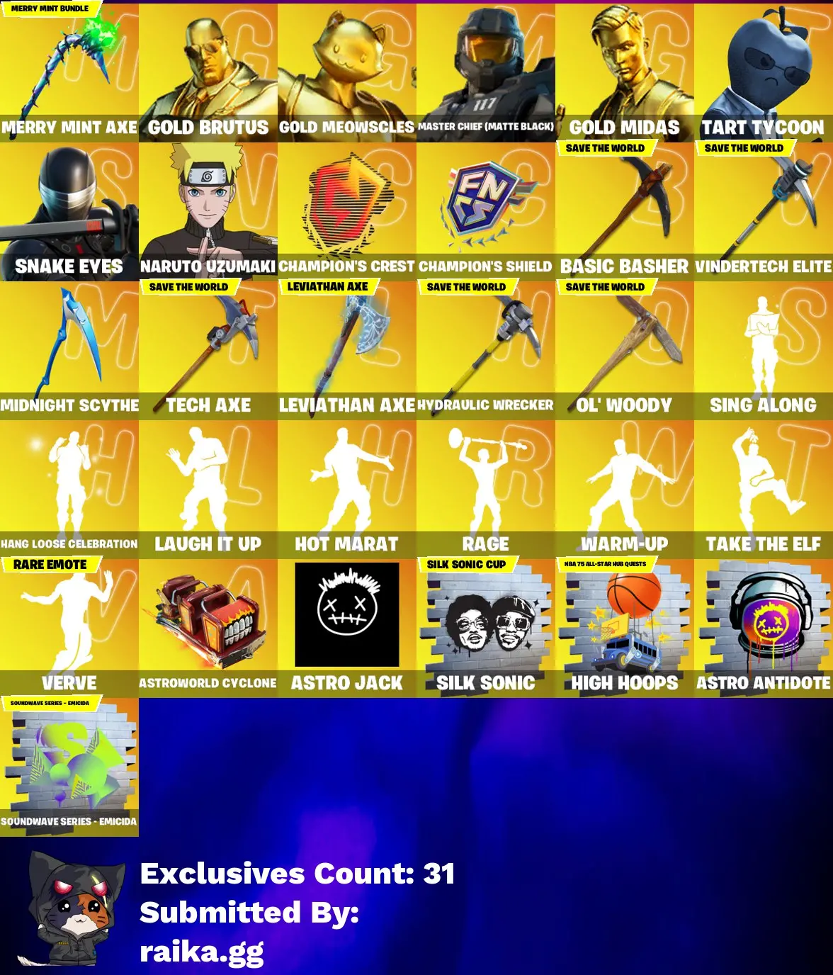 [PSN/XBOX/PC] 243 SKINS | MERRY MINT AXE | LEVIATHAN AXE | GOLD BRUTUS ...