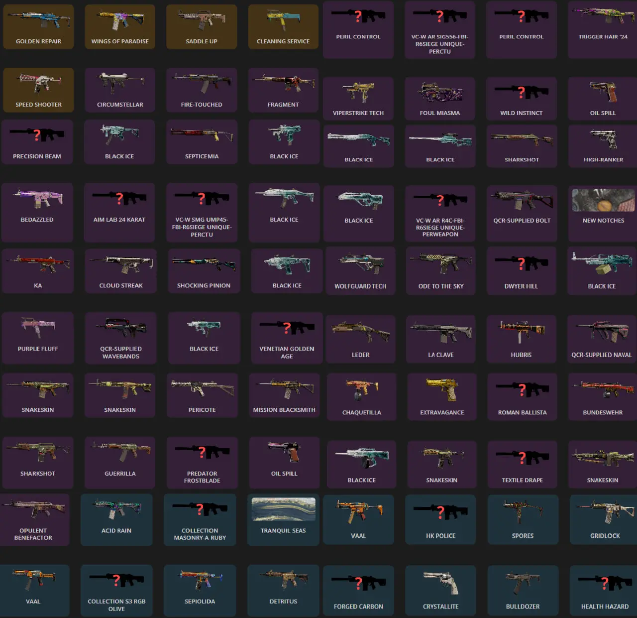 PC Rainbow Six Siege | 70 Operators | 140 Skins | 10 Black Ice | Full ...