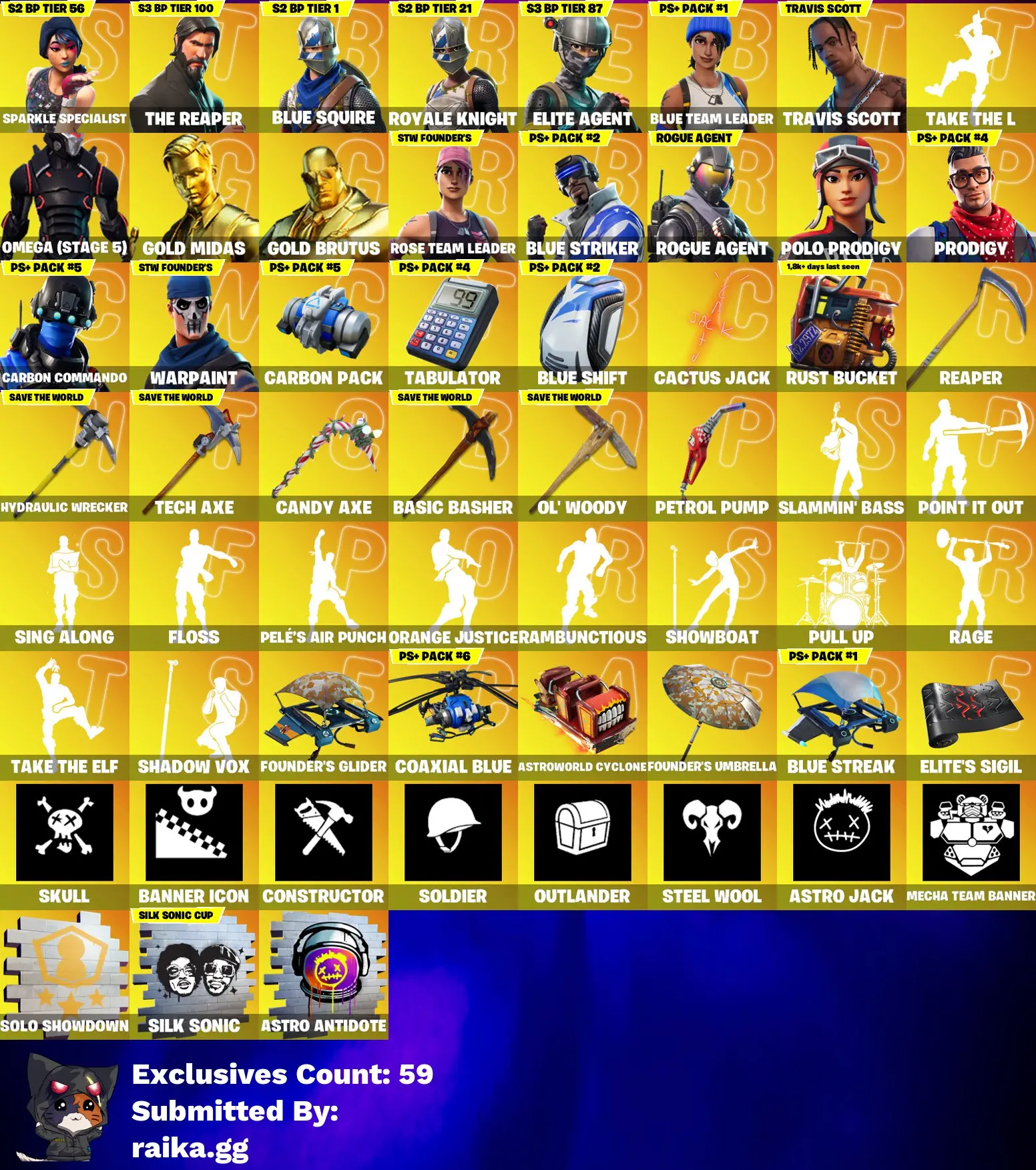 [PC/XBOX] 229 SKINS | TRAVIS SCOTT | SPARKLE SPECIALIST | POLO PRODIGY ...