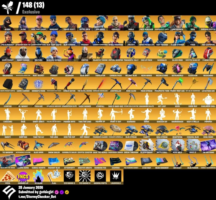 894 Skins | Ikonik | Travis Scott | Glow | Polo Prodigy | Minty Axe ...