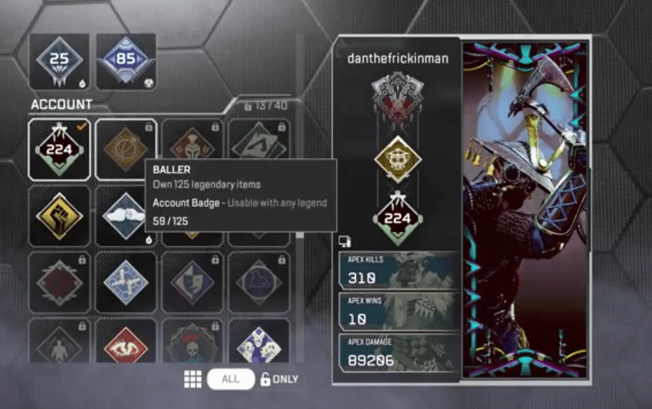 AP843 Wraith BH Heirloom | Perfect Soldier | Hopes Knife | Imperial ...